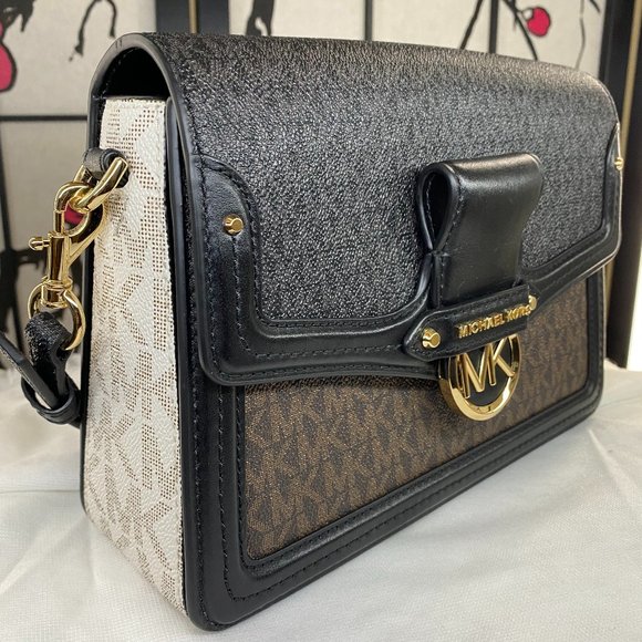 Michael Kors | Bags | Michael Kors Blackbeige Shoulder Bag | Poshmark